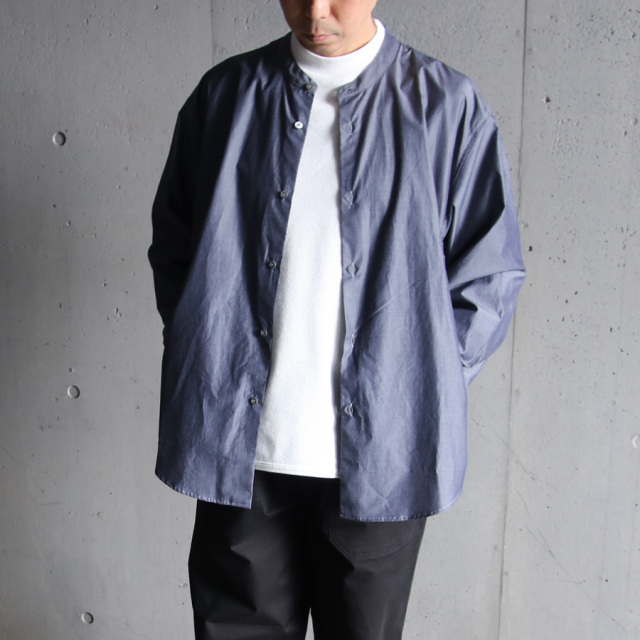 LAMOND (ラモンド) LM-S-094-CT [Soft Cotton Band Collar Shirts