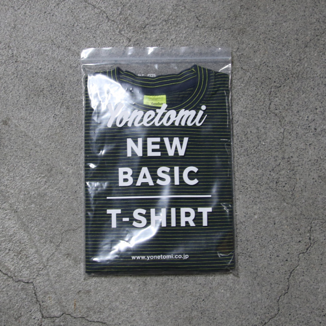 YONETOMI NEW BAISC (ヨネトミ ニューベーシック) 95-242-001 [GARMENT DYE BORDER T-SHIRT] ガーメントダイ ボーダーTシャツ (6COLOR)