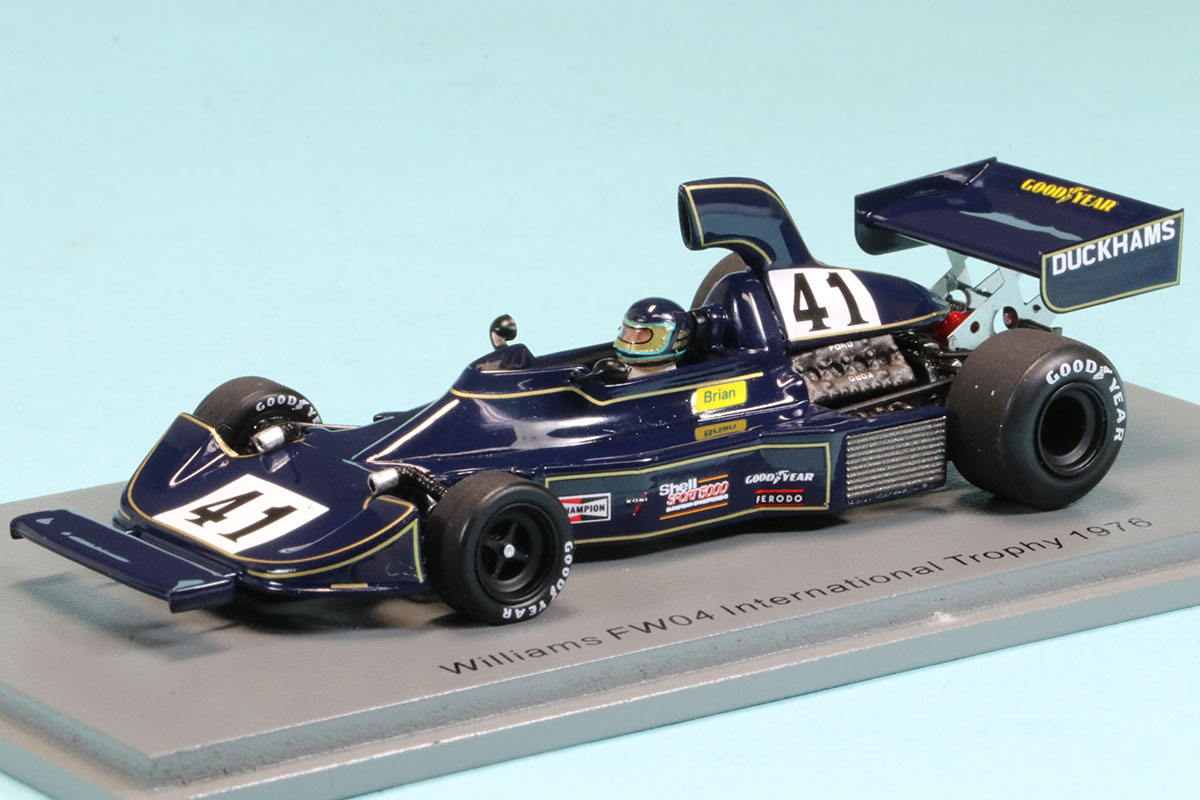 スパーク 1/43 ウィリアムズ FW04 インターナショナル トロフィー 1976 B.マクガイア S7494 ミニカーショップ ロム