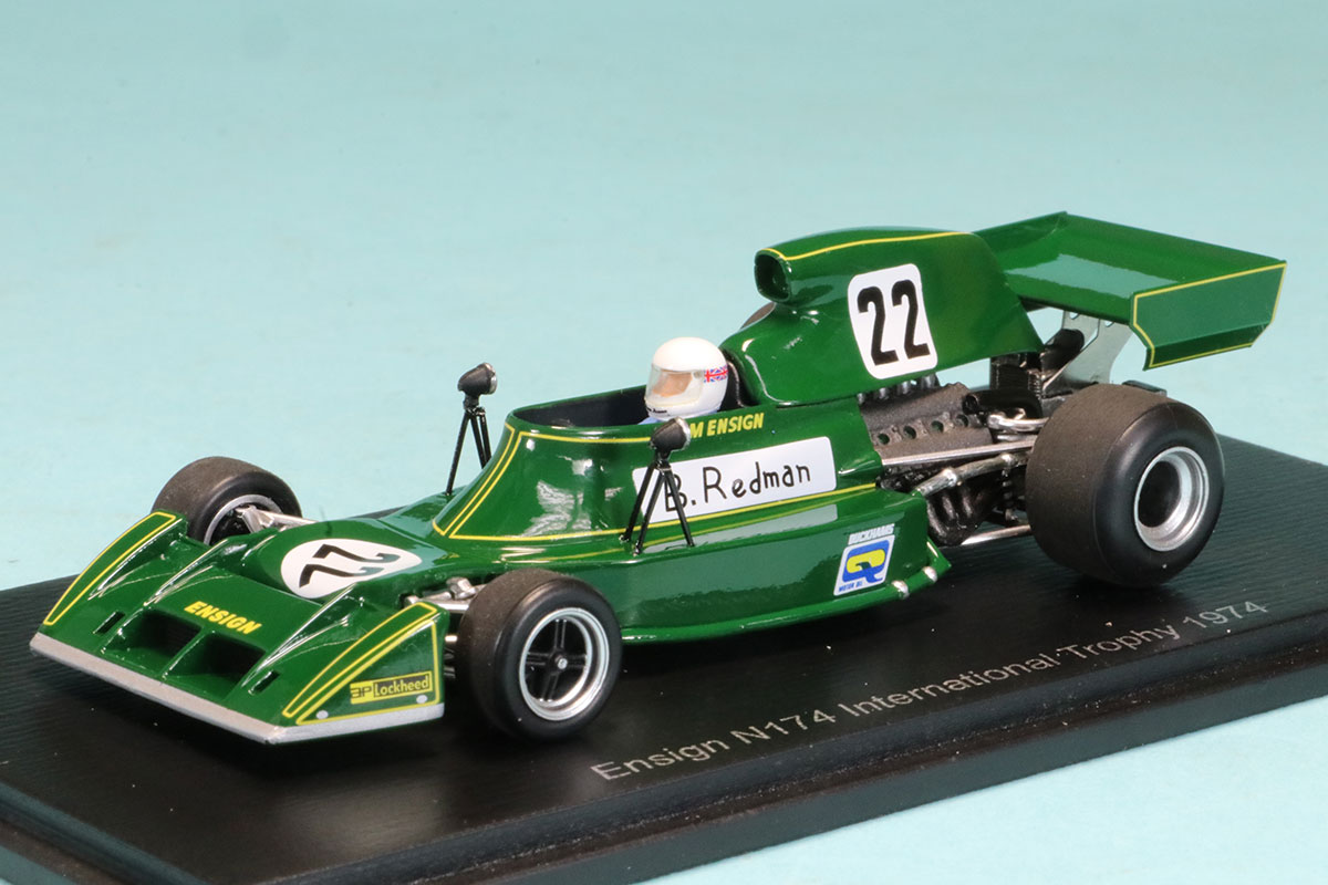 スパーク 1/43 エンサイン N174 インターナショナル トロフィー 1974 No.22 B.レッドマン S3961 ミニカーショップ ロム