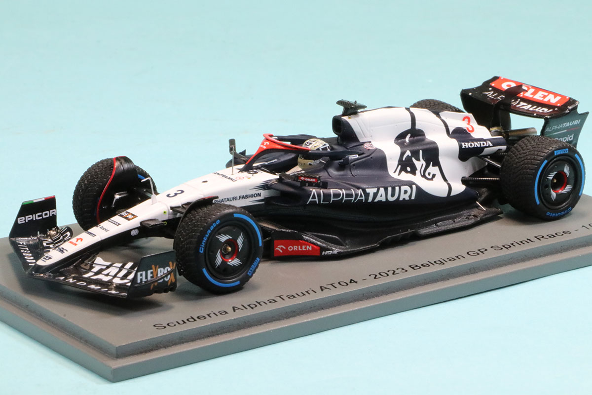 スパーク 1/43 アルファタウリ AT04 ベルギー GP 2023 スプリントレース D.リカルド S8920 ミニカーショップ ロム
