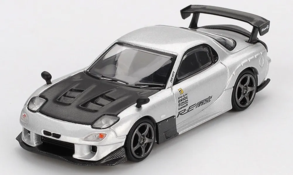 [予約] MINI-GT 1/64 マツダ RX-7 RE雨宮 シルバーメタリック(右ハンドル)MGT01106-R ミニカーショップ ロム
