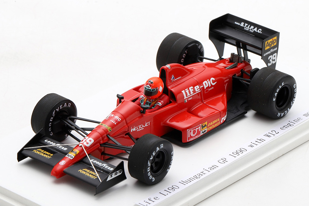 [予約] ロム特注スパーク 1/43 ライフ L190 W12 ハンガリー GP PQ(予備予選) 1990 B.ジャコメリ W12 ...