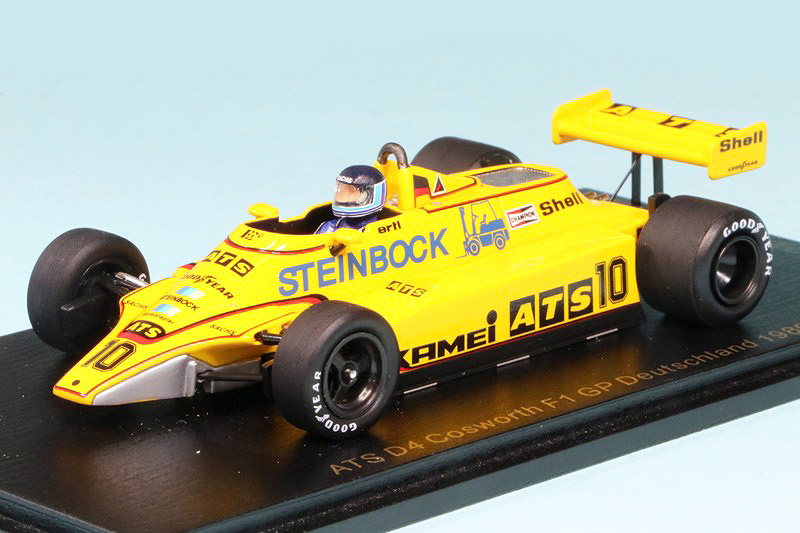 レースランド特注スパーク 1/43 ATS D4 F1 ドイツGP 1980 H.アーテル RS1723