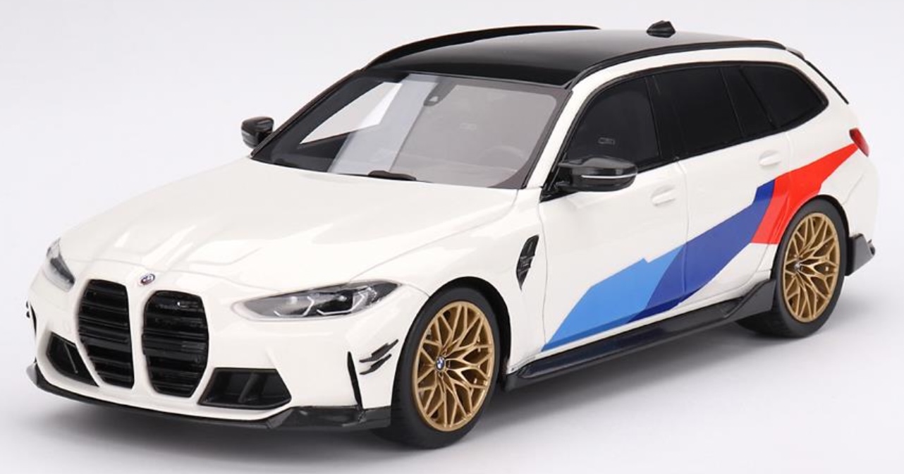 [予約] トップスピード 1/18 BMW M3 Mパフォーマンス ツーリング (G81) アルピンホワイト TS0490