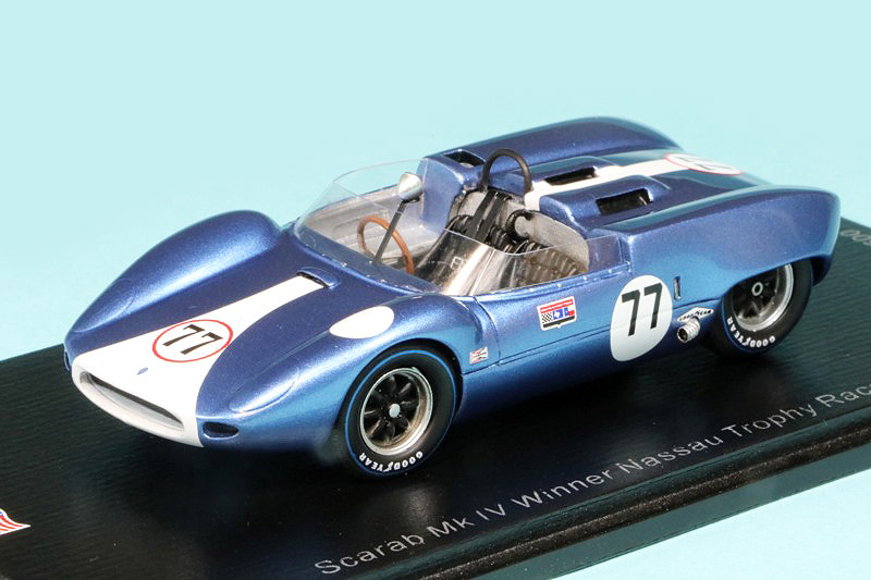 スパーク 1/43 Scarab Mk.4 ナッソー トロフィー レース 1963 Winner No.77 US109