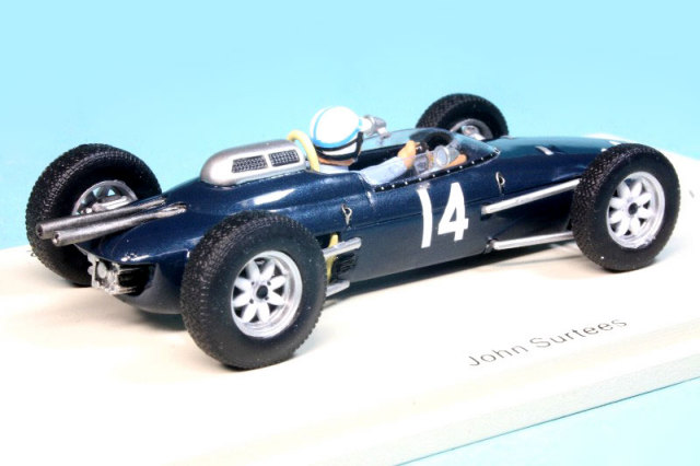 S1815 - スパーク 1/43 ローラ Mk.4 ドイツGP 1962 2nd J.サーティース - ミニカーショップ ロム