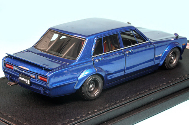 イグニッションモデル 1/43 ニッサン スカイライン 2000 GT-R (PGC10) セミワークス ブルー IG0647 ミニカーショップ ロム