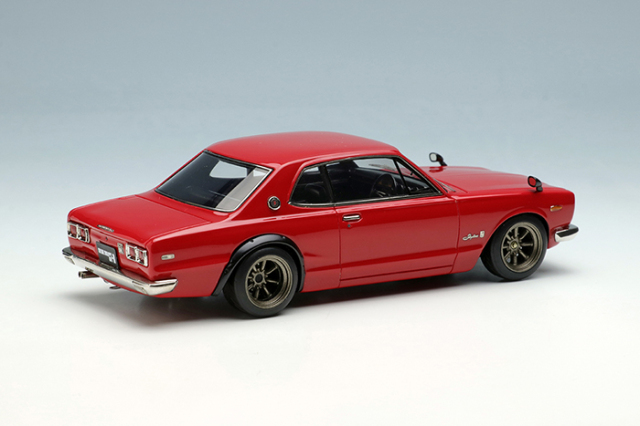 [予約] アイドロン/ヴィジョン 1/43 ニッサン スカイライン 2000 GT-R (KPGC10) 1971 (RSワタナベ 8スポークホイール) レッド VM242B