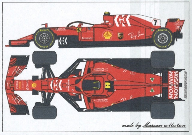 MC-D953 - ミュージアムコレクション 1/43 フェラーリ SF71-H USA GP 「MISSON WIN NOW」 (ルック ...