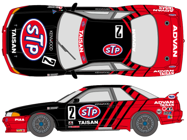 シュンコーモデル 1/12 STP ニッサン スカイライン GT-R R32 オートポリス 1993 フルデカール フジミ対応 SHK ...