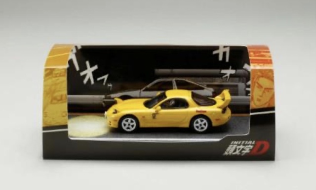 ホビージャパン 1/64 マツダ RX-7（FD3S）RED SUNS / 頭文字D VS 藤原拓海 高橋啓介ドライバーフィギュア付き ...