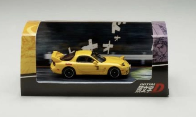 ホビージャパン 1/64 マツダ RX-7（FD3S）RED SUNS / 頭文字D VS 中里毅 高橋啓介ドライバーフィギュア付き ...