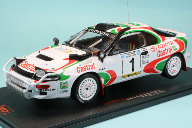 イクソ 1/18 トヨタ セリカ ターボ 4WD (ST185) 1993 サファリラリー No.1 J.Kankkunen/J ...