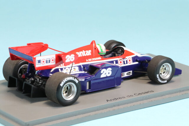 スパーク 1/43 リジェ JS23B ヨーロッパGP 1984 A.de.チェザリス S7420
