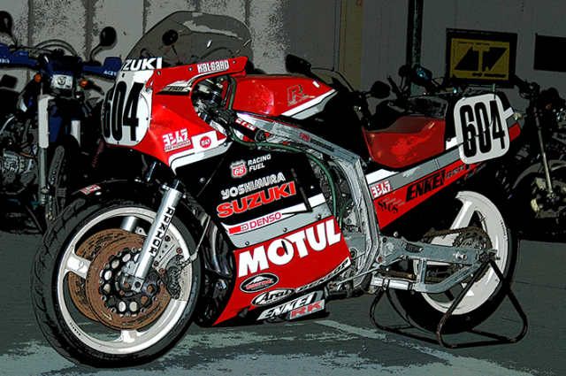 SRD-003 - Studio Rosso 1/12 ヨシムラ スズキ GSX-R750 AMA スーパーバイク デイトナ 1986 No.604/34 フルスポンサーデカール SRD ...