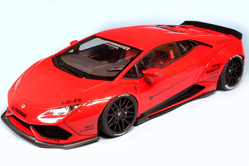 79123 - オートアート 1/18 LB☆WORKS ランボルギーニ ウラカン レッド 79123 - ミニカーショップ ロム
