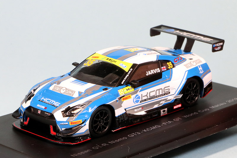 Y130 - スパーク 1/64 ニッサン GT-R R35 GT3 KCMG FIA-GT FIA-GT マカオ 2018 No.35 ...