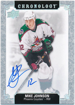 トレカショップ Rookie Star Mike Johnson NHL 18-19 UD Chronology Signature Auto