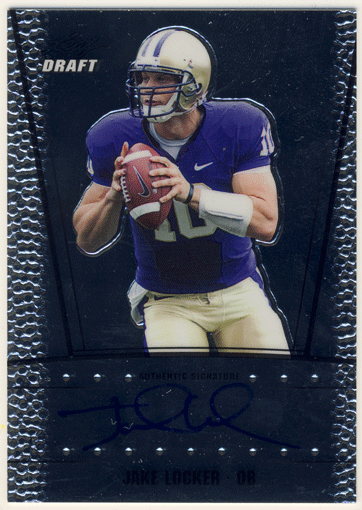 トレカショップ Rookie Star Jake Locker 2011 Leaf Metal Draft Signature Auto