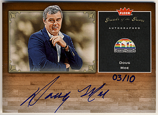 トレカショップ Rookie Star Doug Moe NBA 05-06 Fleer Greats of the Game ...