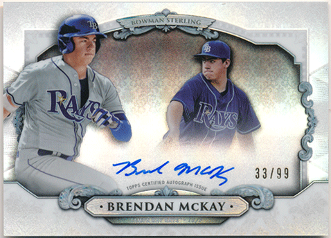 トレカショップ Rookie Star Brendan McKay MLB 2018 Bowman Bowman Sterling ...