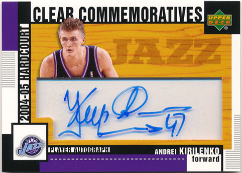トレカショップ Rookie Star Andrei Kirilenko NBA 04-05 UD Hardcourt Clear ...