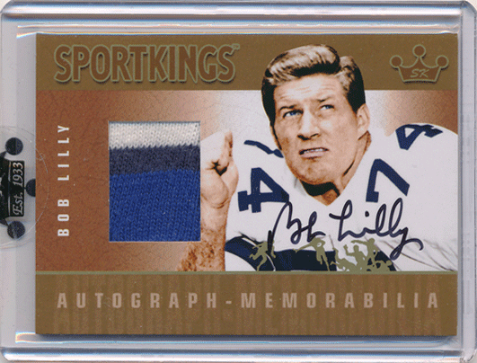 トレカショップ Rookie Star Bob Lilly 2010 Sportkings Series D Autograph ...