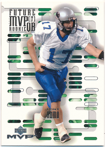 トレカショップ Rookie Star Tony Romo NFL 2003 Upper Deck MVP Future Rookie