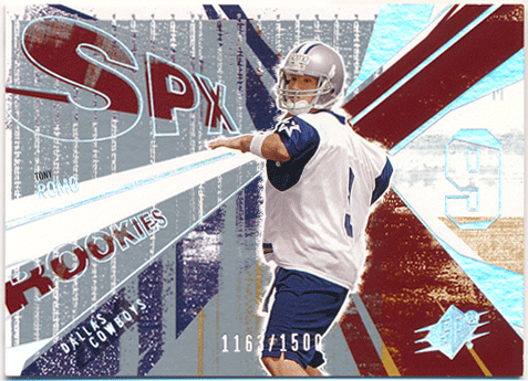 トレカショップ Rookie Star Tony Romo NFL 2003 Upper Deck SPx RC #114 Rookie ...