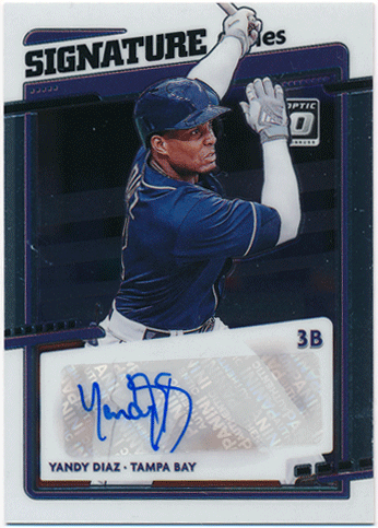 トレカショップ Rookie Star Yandy Diaz 2020 Panini Donruss Optic Signature ...