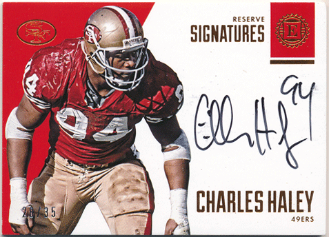 トレカショップ Rookie Star Charles Haley NFL 2016 Panini Encased Reserve ...