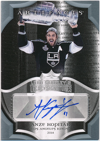 トレカショップ Rookie Star Anze Kopitar NHL 2015-16 Upper Deck Artifacts Load Stanley's Legacy ...