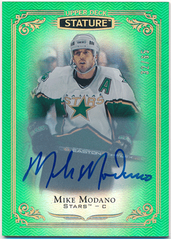 トレカショップ Rookie Star Mike Modano NHL 2019-20 Upper Deck Stature Green ...