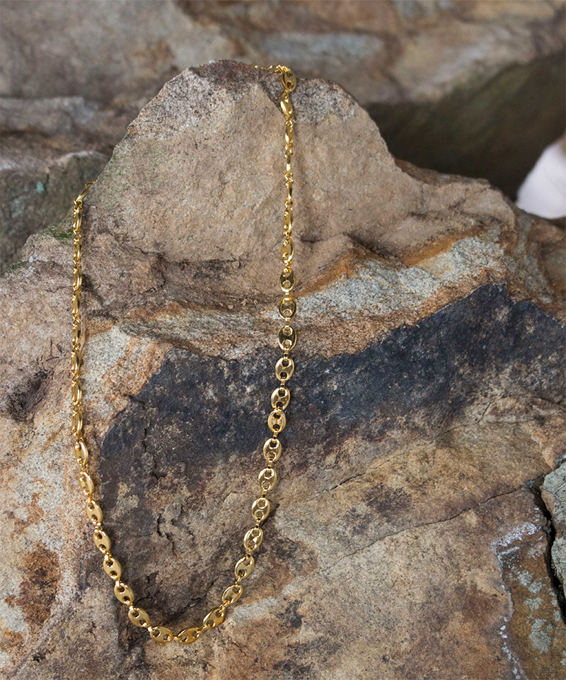 Daniel et Lili 60's vintage pignose chain necklace gold - Mens | rroomm ...