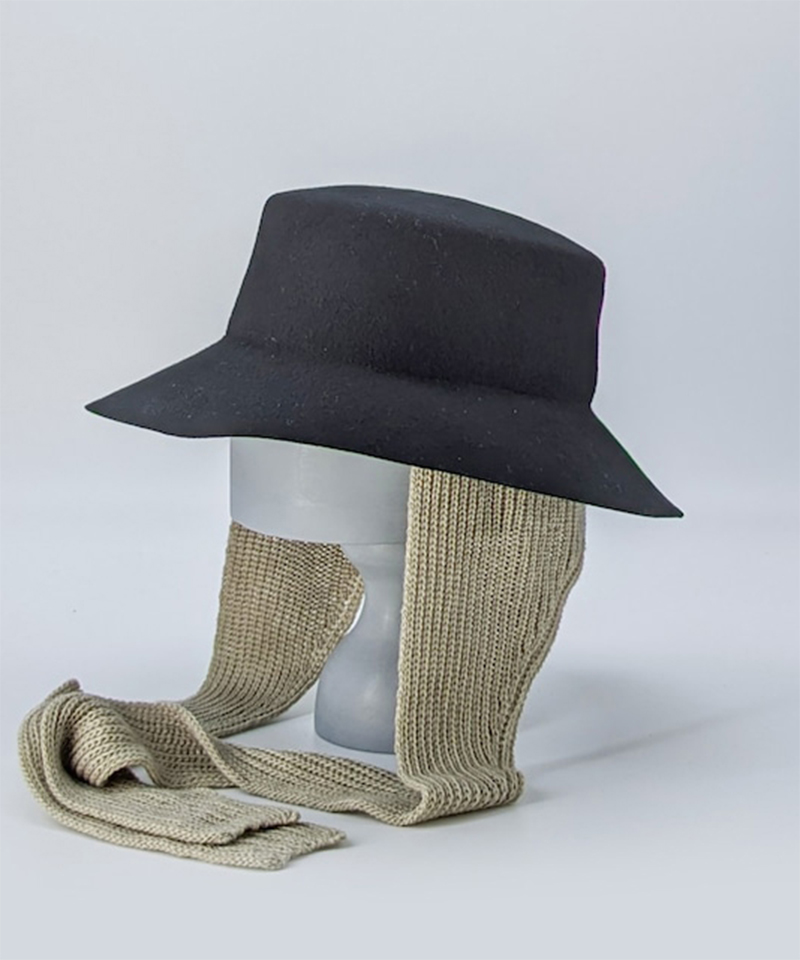 bocodeco Wool Felt Ear Muffler Hat BLK - Mens | rroomm onlinestore（ルーム ...