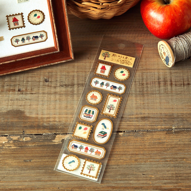 STS-03：刺しゅうを楽しむシリーズ シール お家〔OZ〕