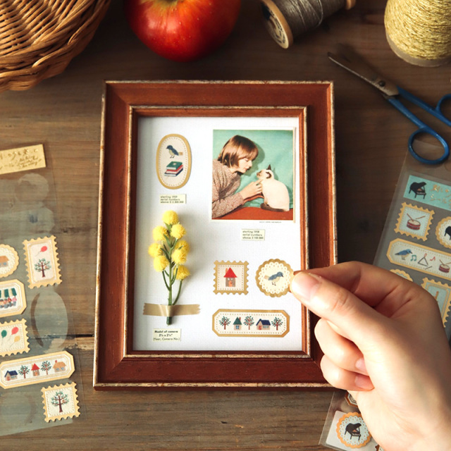 STS-03：刺しゅうを楽しむシリーズ シール お家〔OZ〕