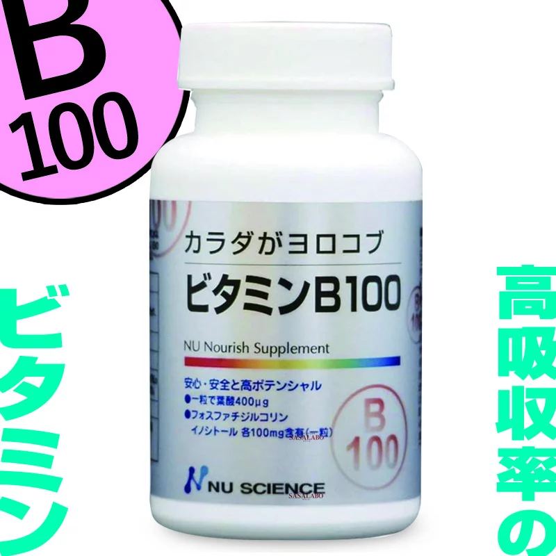 ビタミンB100 60粒 山田豊文先生監修ニューサイエンスサプリ 無添加で安全おすすめ ニューサイエンス