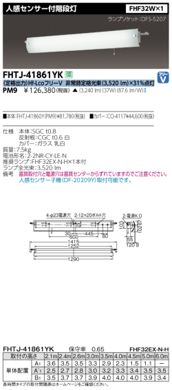 【激安】FHTJ-41861YK-PM9 誘導灯、非常用照明器具器、バッテリーがお買い得