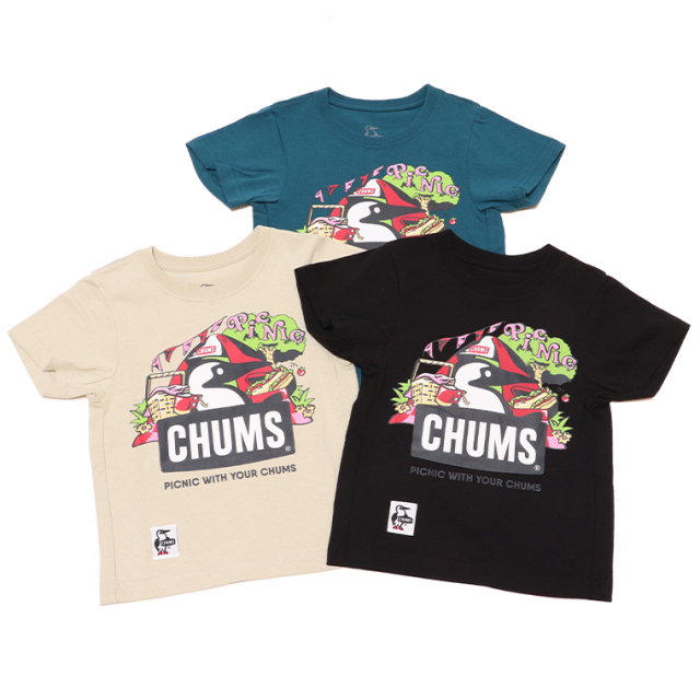 CHUMS チャムス CH21-1309 キッズピクニックブービーTシャツ キッズ Tシャツ