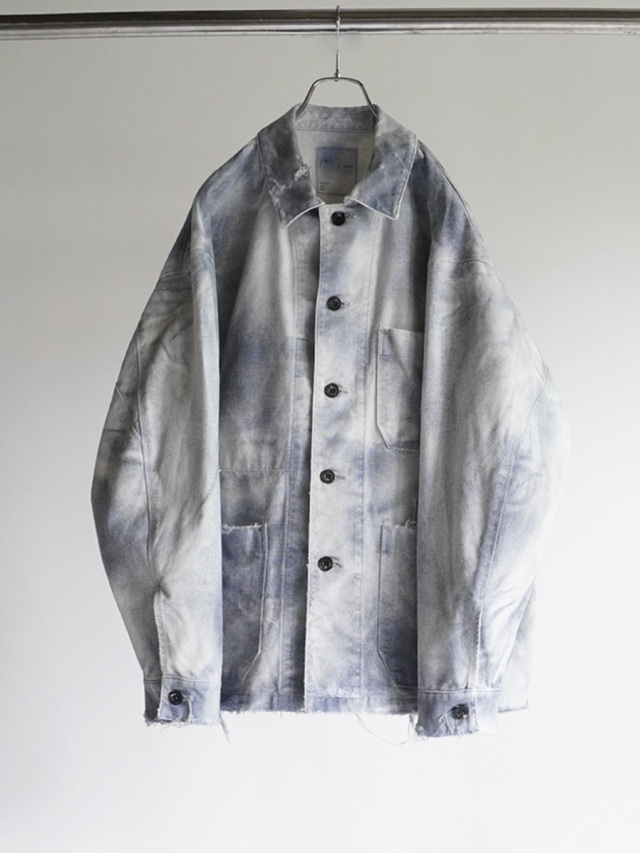 【2024SS】 ANCELLM (アンセルム) "UNEVEN PAINT COVERALL ＜カバーオール＞