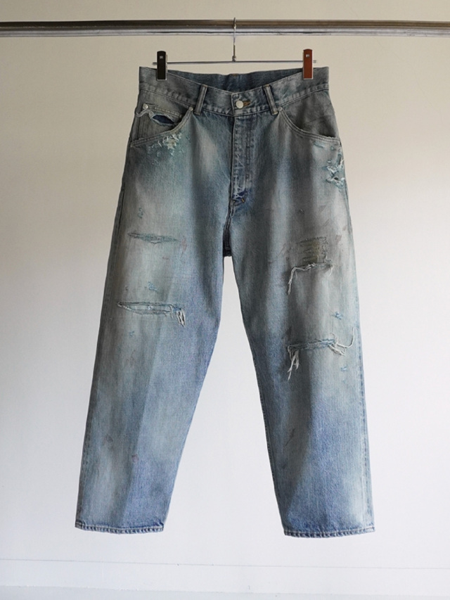 ANCELLM (アンセルム) "REMAKE SELVEDGE TAPERED 5P DENIM PANTS" デニムパンツ