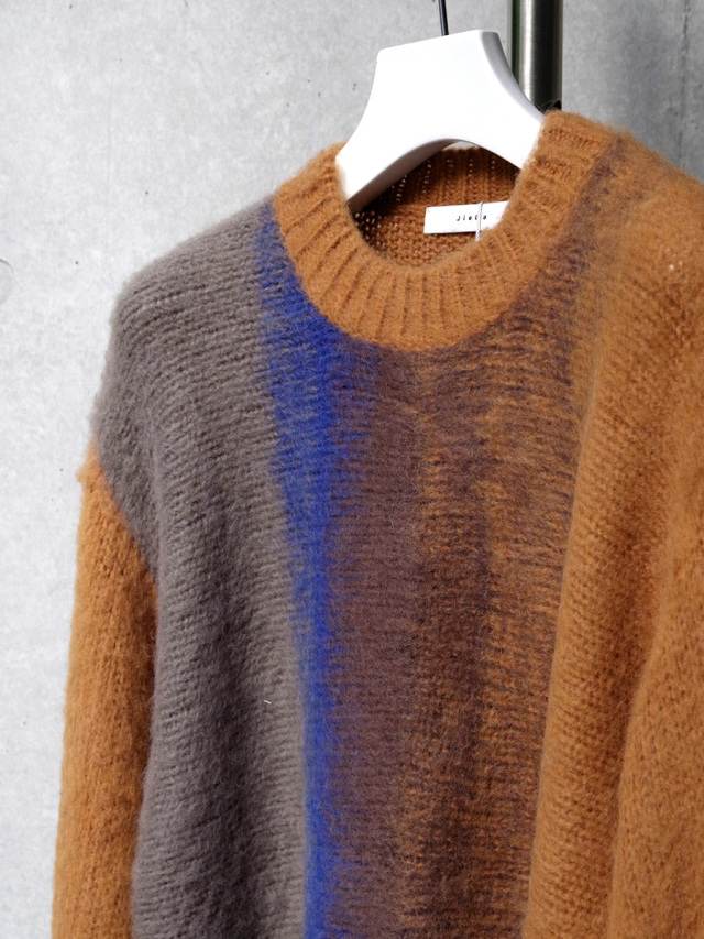 JieDa(ジエダ) "GRADATION KNIT" - ORANGE ＜モヘアニット＞