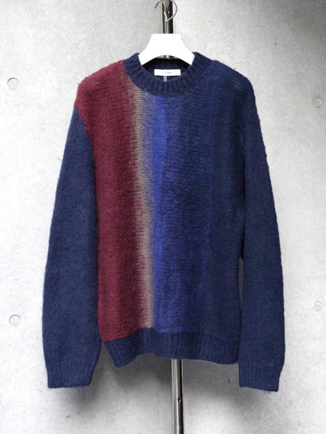 JieDa(ジエダ) "GRADATION KNIT" - NAVY ＜モヘアニット＞