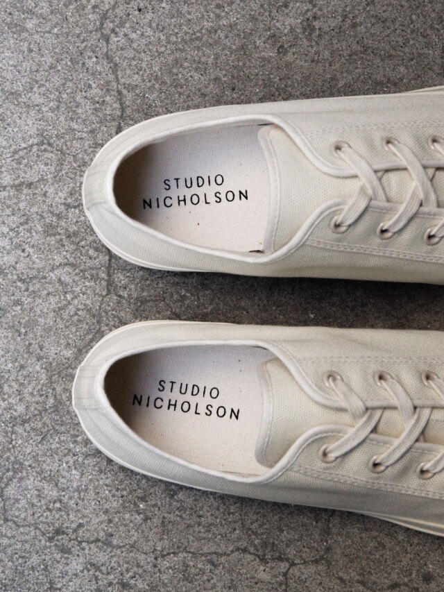 【2023SS】 STUDIO NICHOLSON （スタジオニコルソン） "MERINO VULCANISED SOLE CANVAS ...