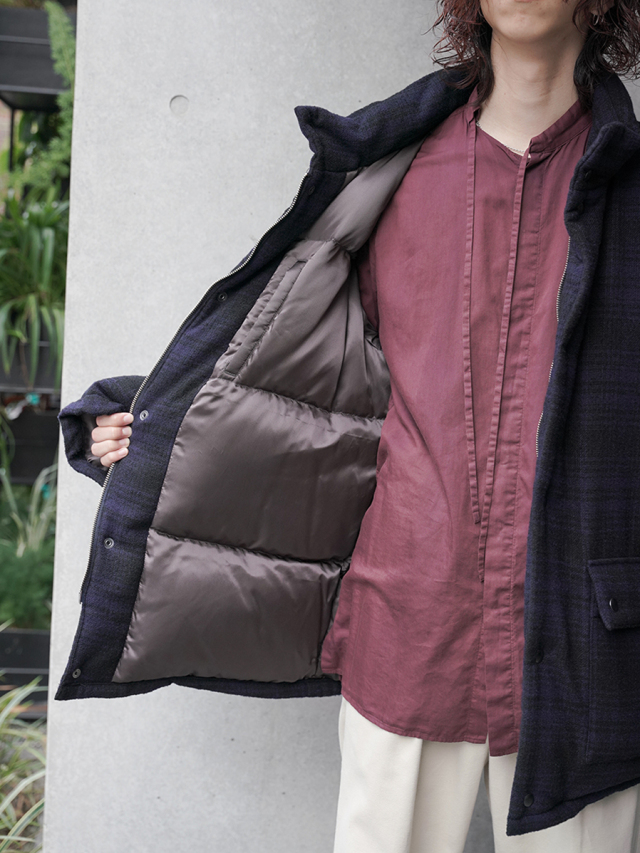 【2023AW】 RAKINES （ラキネス) "Boucle tweed French down jacket" ＜ダウンジャケット＞