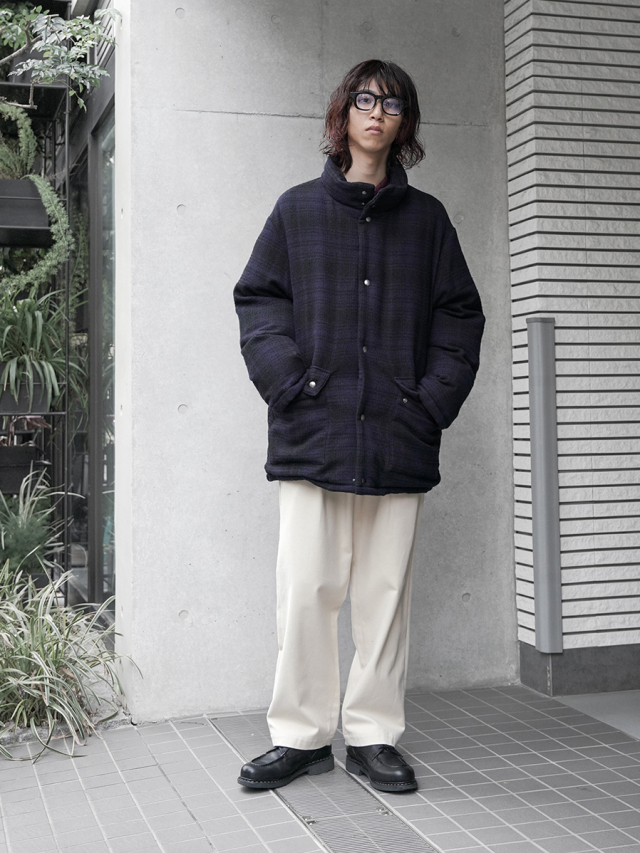 【2023AW】 RAKINES （ラキネス) "Boucle tweed French down jacket" ＜ダウンジャケット＞