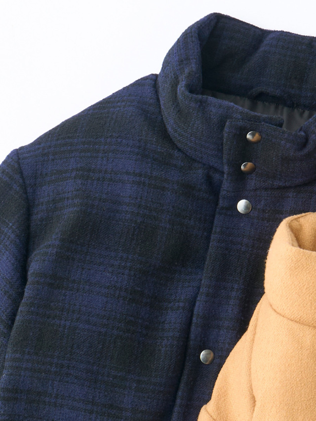 【2023AW】 RAKINES （ラキネス) "Boucle tweed French down jacket" ＜ダウンジャケット＞