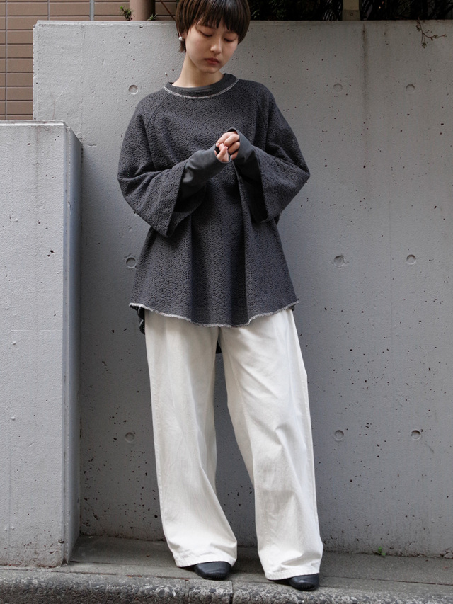 【2023SS】 SHINYAKOZUKA （シンヤコヅカ） "PALABORA" - CHARCOAL ＜ニット＞